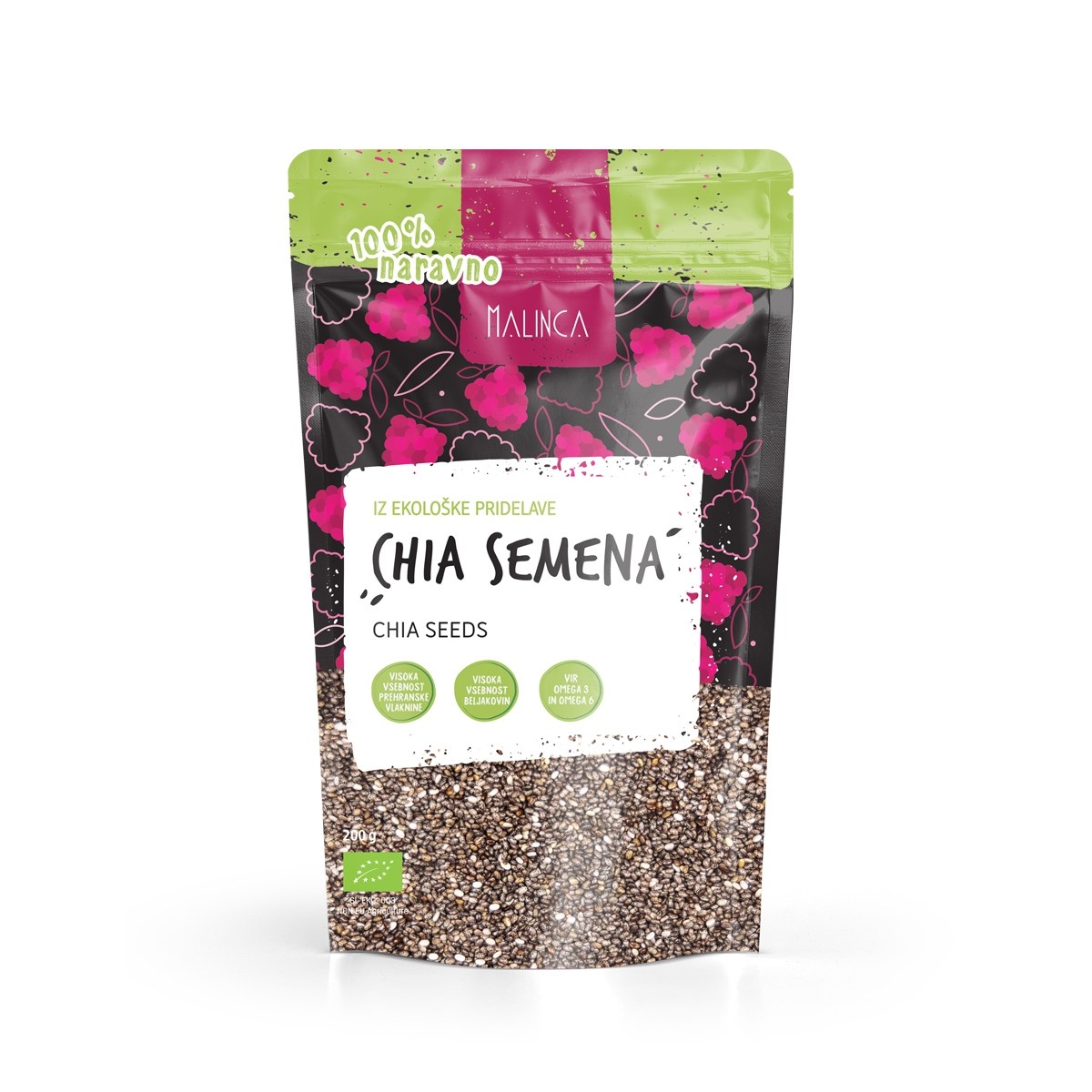 Chia semena bio 200g | Malinca.si
