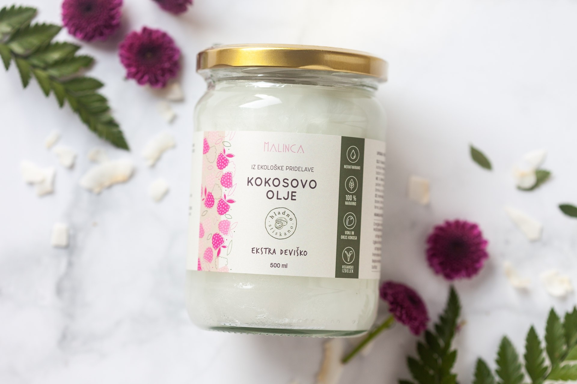 Ekstra deviško kokosovo olje bio 500ml | Malinca.si