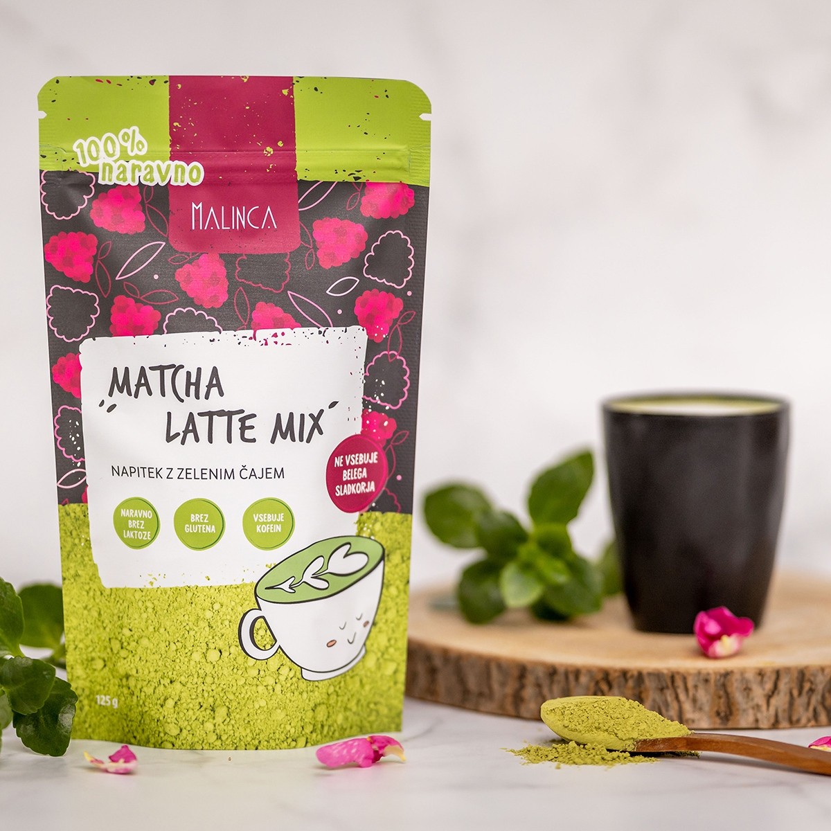 Matcha latte mix 125g | Malinca.si