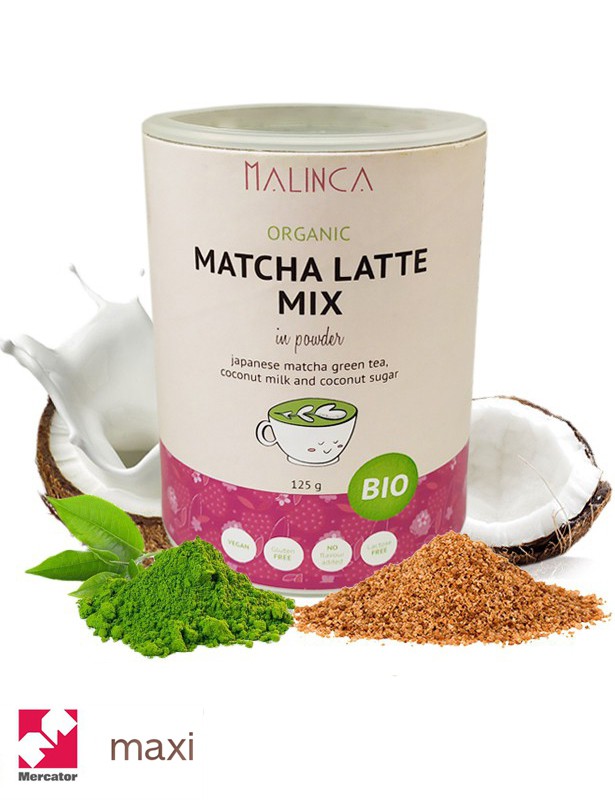 Matcha latte mix iz ekološke pridelave 125g | Malinca.si