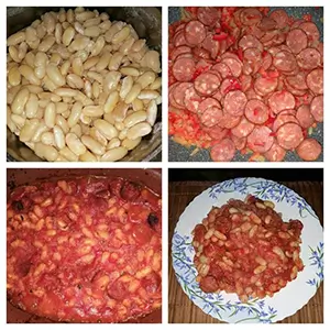 Prebranec z belim fižolom in domačimi klobasami | Blog - Malinca.si